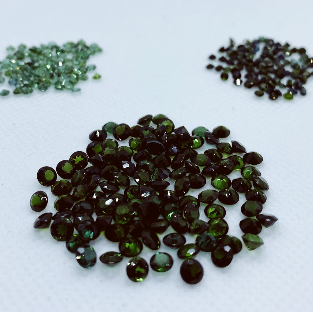Tourmaline Faceted Round Shape Loose Gemstones in Assorted Sizes ...
